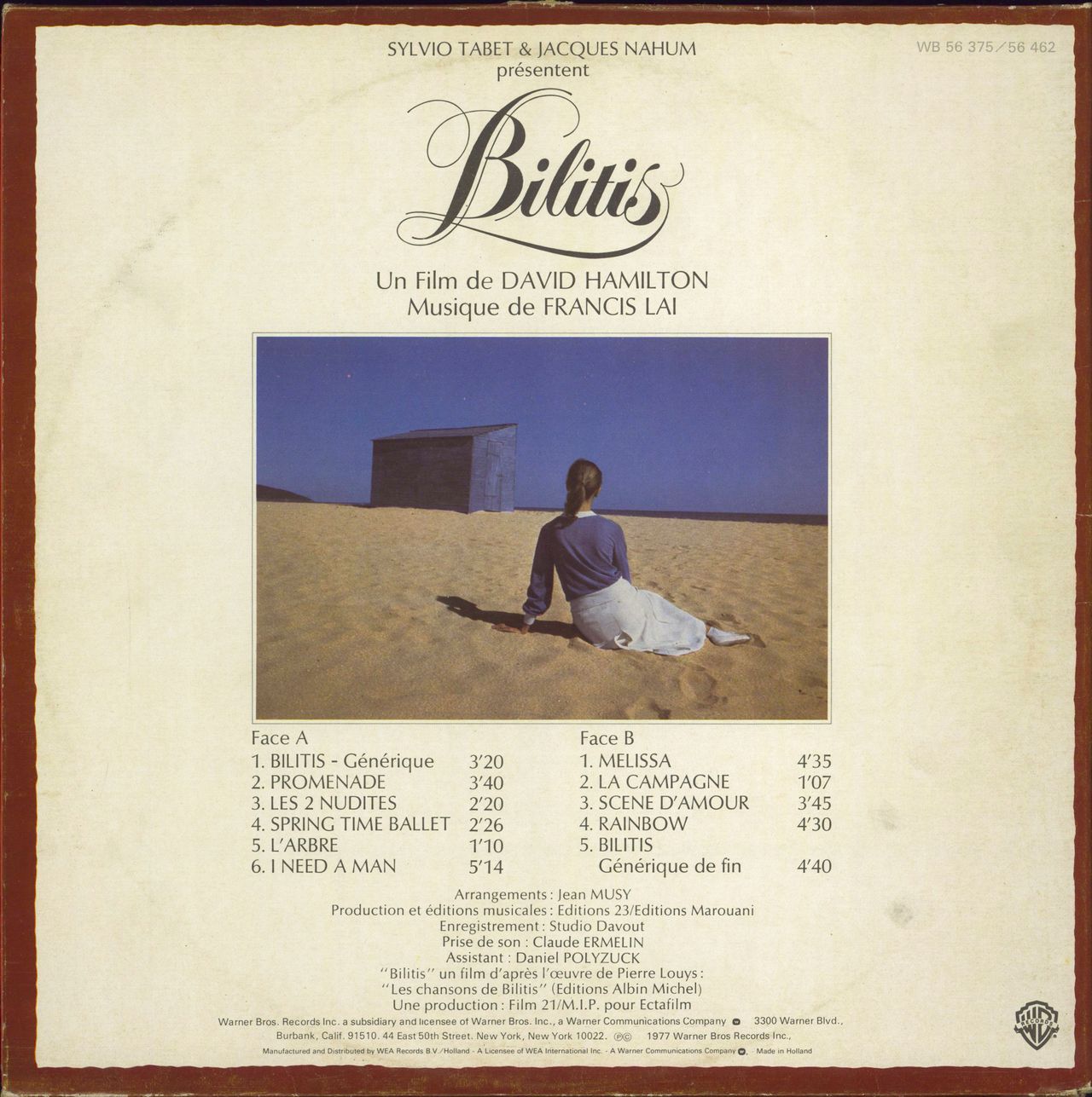 Original Soundtrack Bilitis German Vinyl LP — RareVinyl.com