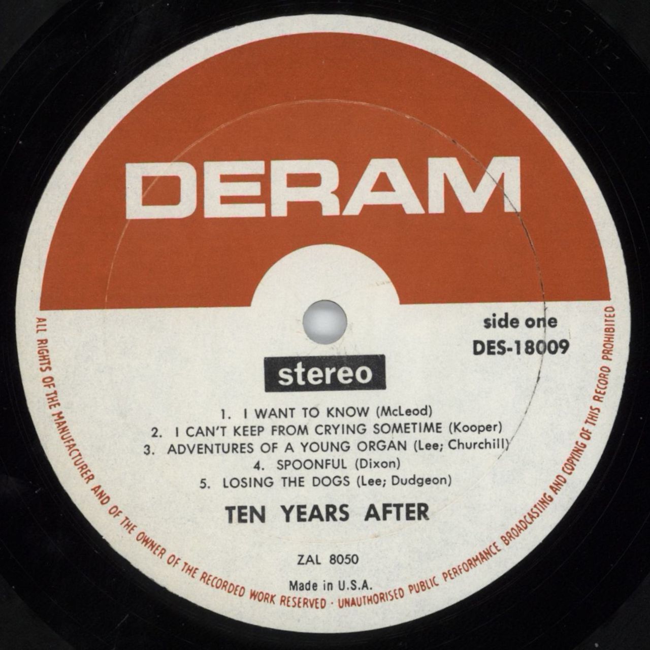 Ten Years After Ten Years After US Vinyl LP — RareVinyl.com