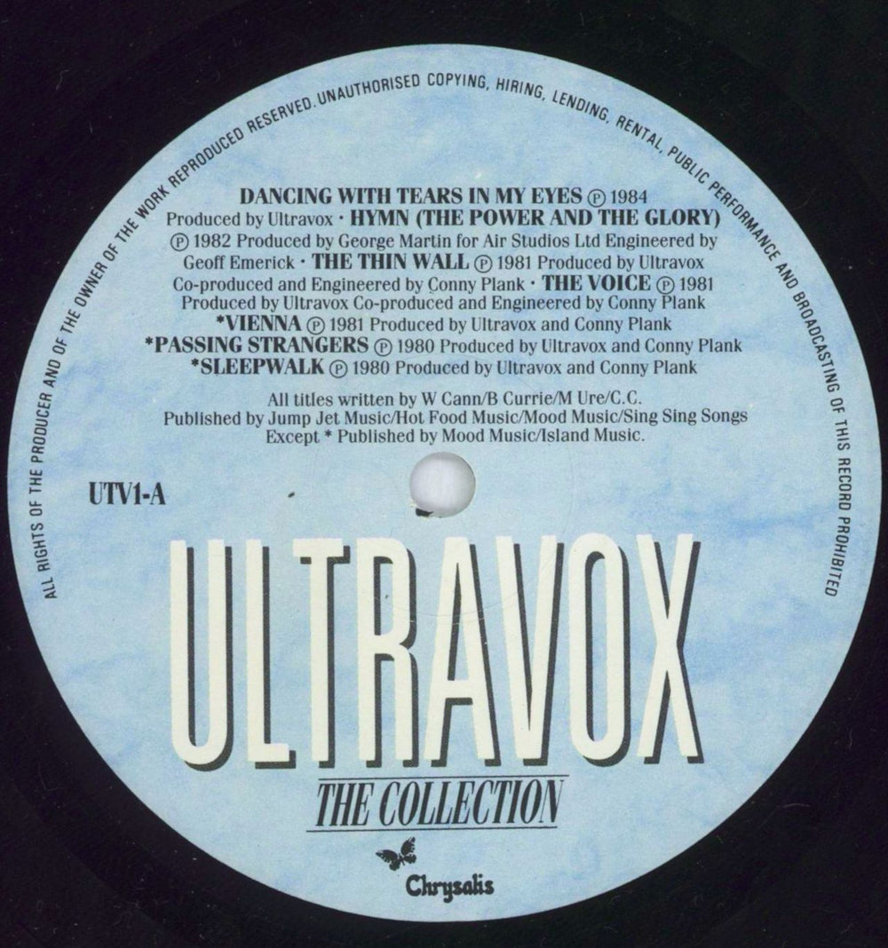 Ultravox The Collection - hype stickered UK 2-LP vinyl set — RareVinyl.com